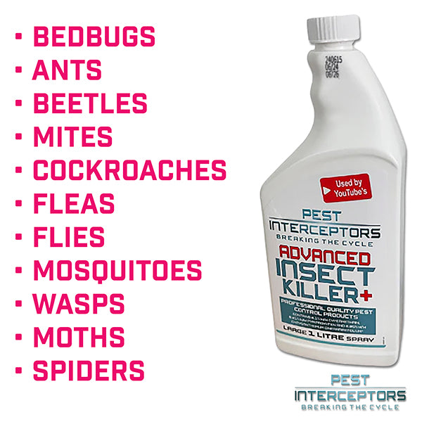 ADVANCED INSECT KILLER 1 Litre + 3 active ingredients including an IGR ...